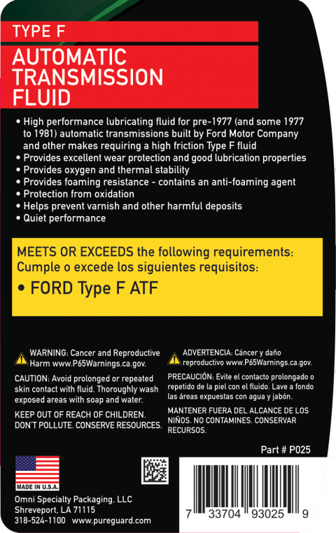 ATF Type F - PureGuard
