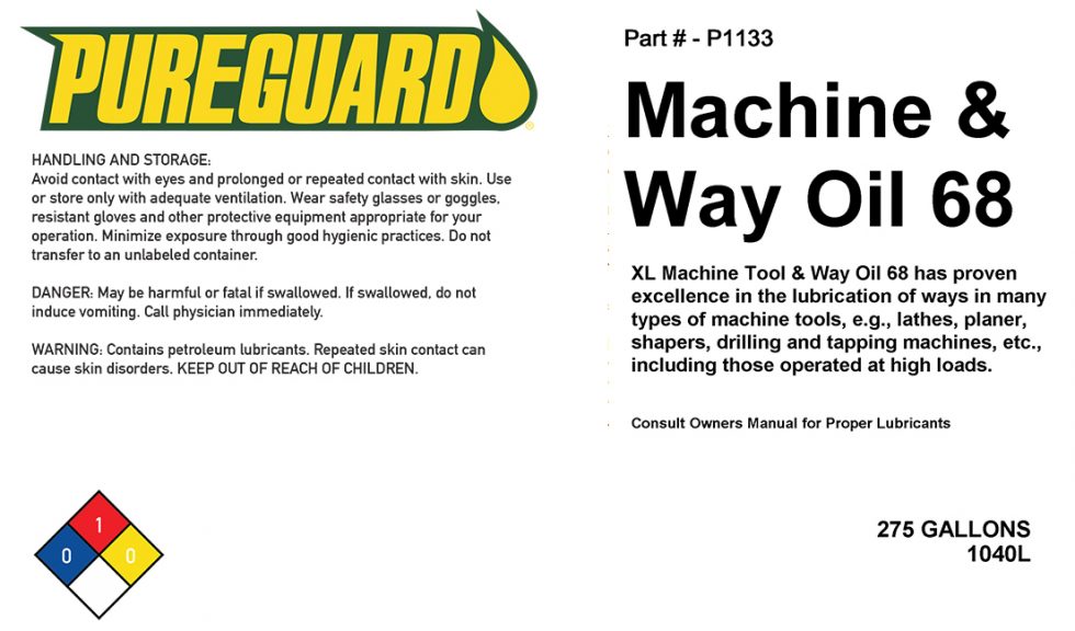 XL Machine & Way Oil ISO 68 - PureGuard