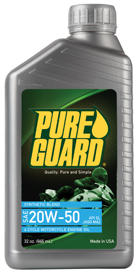 Motorcycle Oil Synthetic Blend 20W-50 SL/MA2 - PureGuard