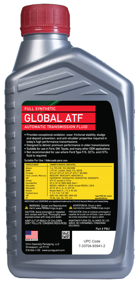 Full Synthetic Global ATF - PureGuard